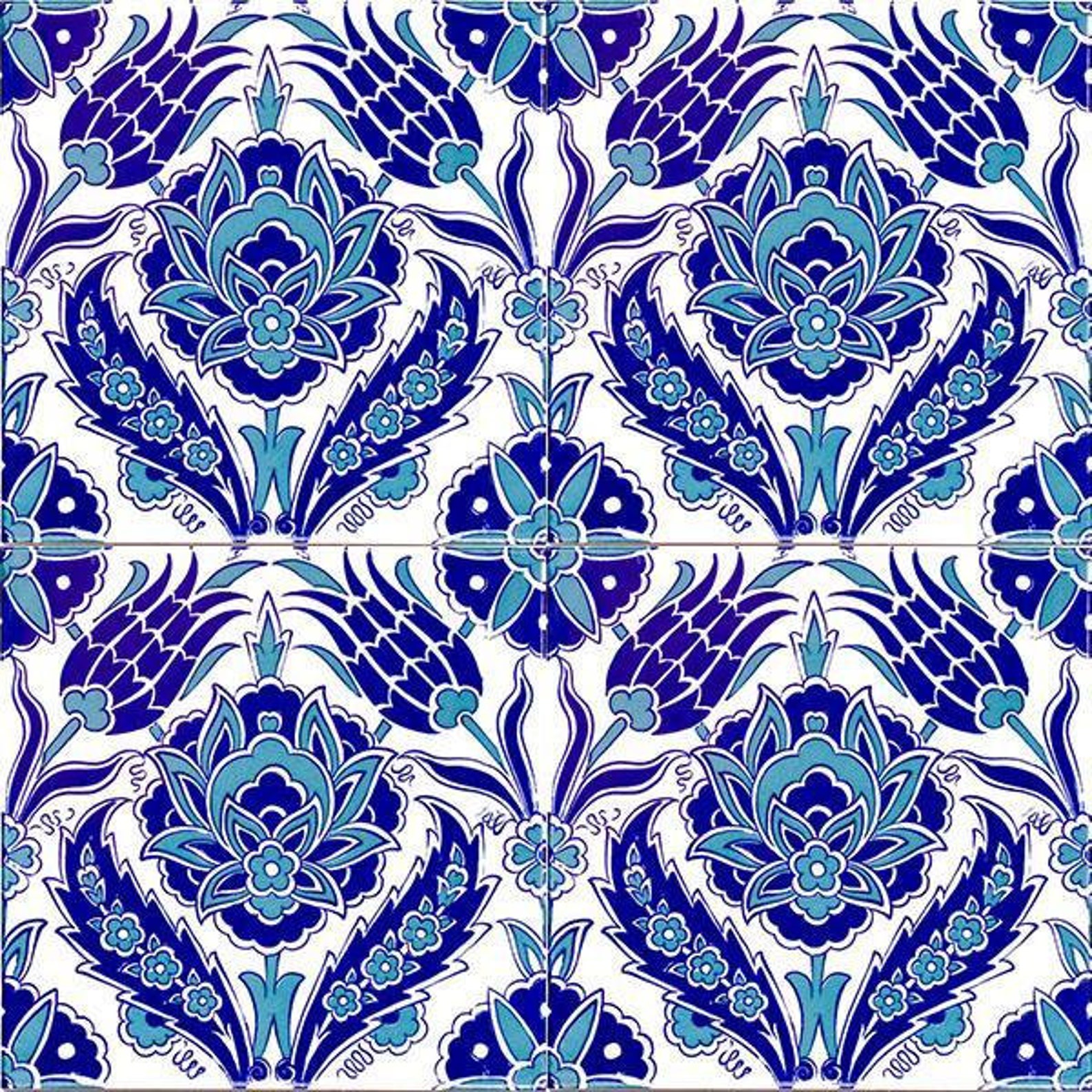 4x Decorative Ceramic Tile 20*25 Cm, Bathroom Tile, Room Wall Tile ...