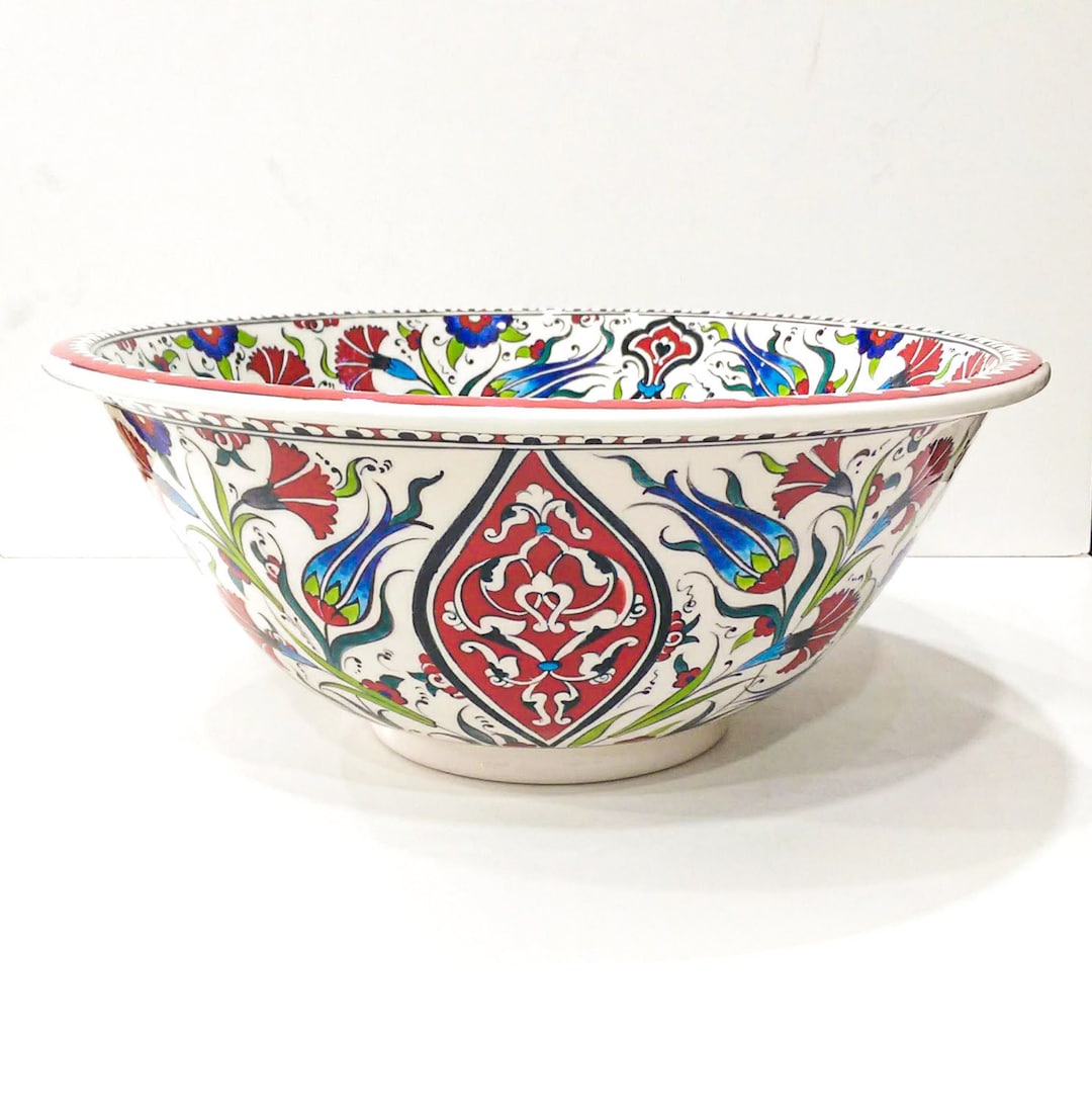 Ceramic Sink Bowl, Countertop Flower Basin, Bathroom Remodel, Kitchen ...