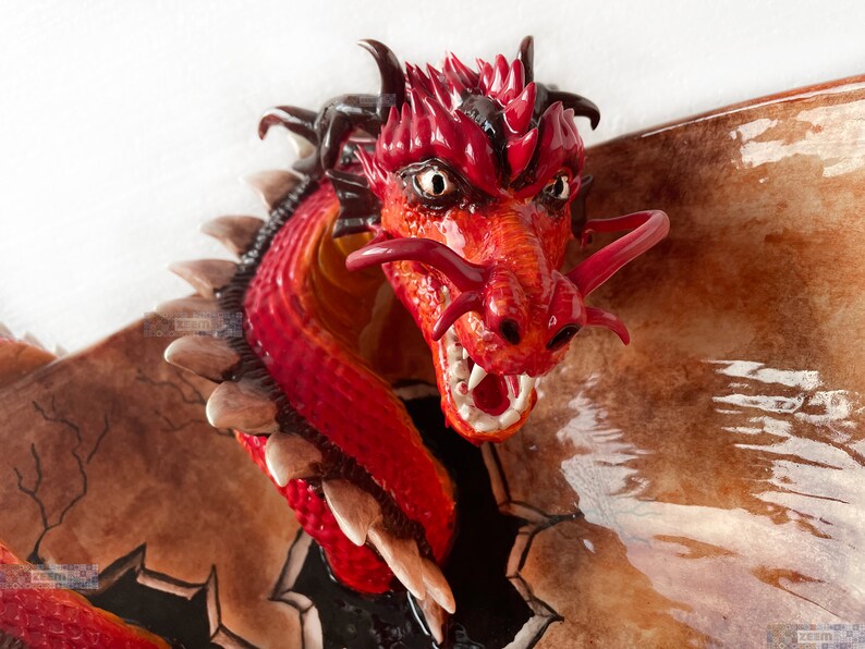 Large Ceramic Dragon Vessel Sink Mediterranean Pottery Sink | Etsy