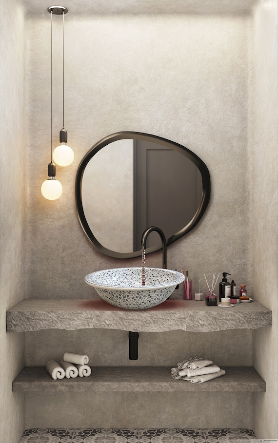 Bathroom Blue Spiral Vessel Sink Spiral Pattern Washbasin Modern Design Solid Surface Basin Ceramic Laundry Basin Bathroom Inspiration Etsy
