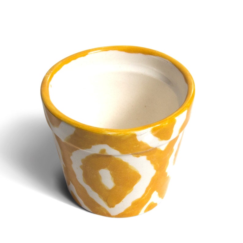 Geometric Cylinder Ceramic Pot Planter Flower Pot Fractal - Etsy