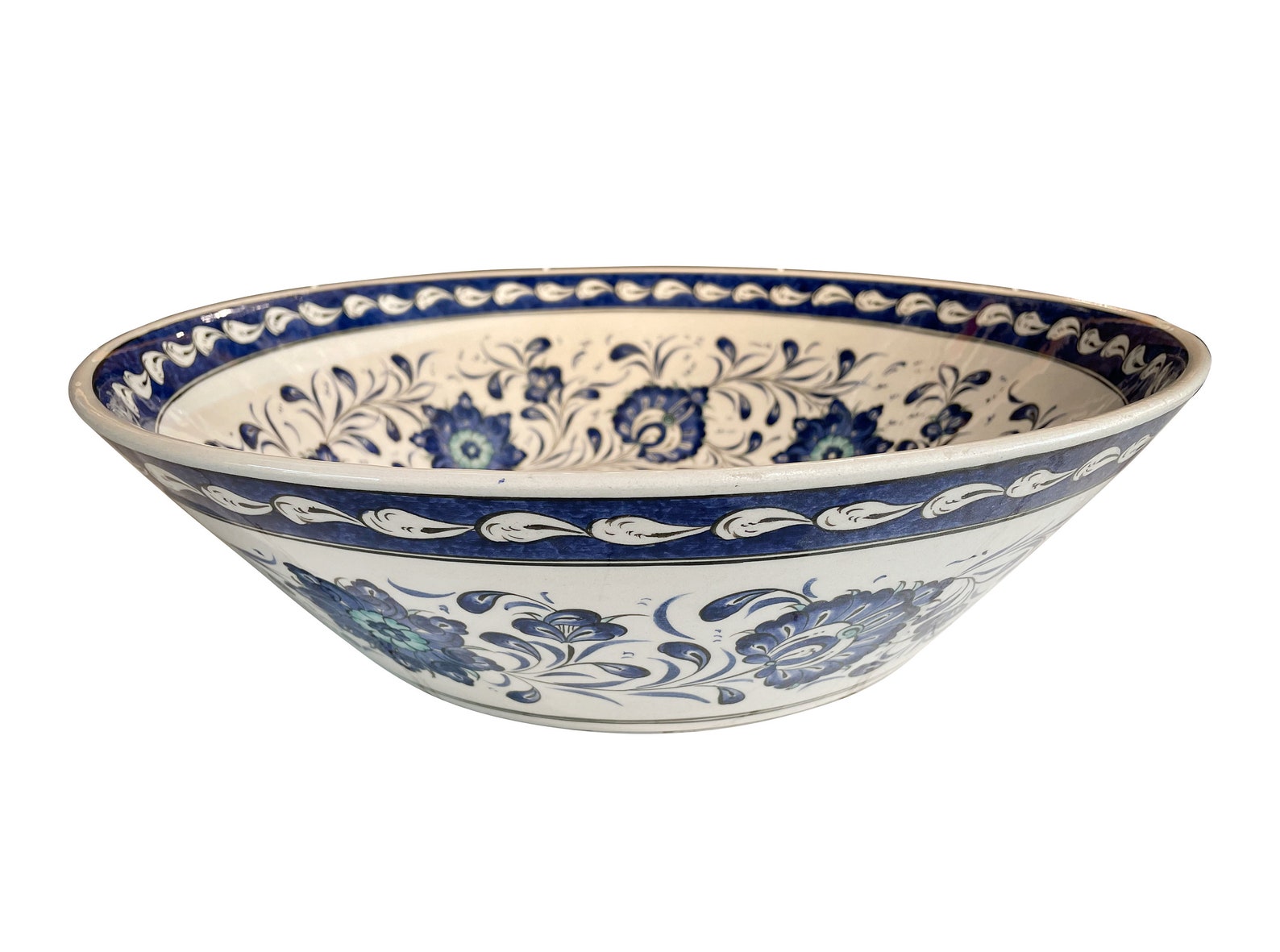 Ceramic Unique Blue Wash Basin, Bathroom Vessel Sink Above Counter ...