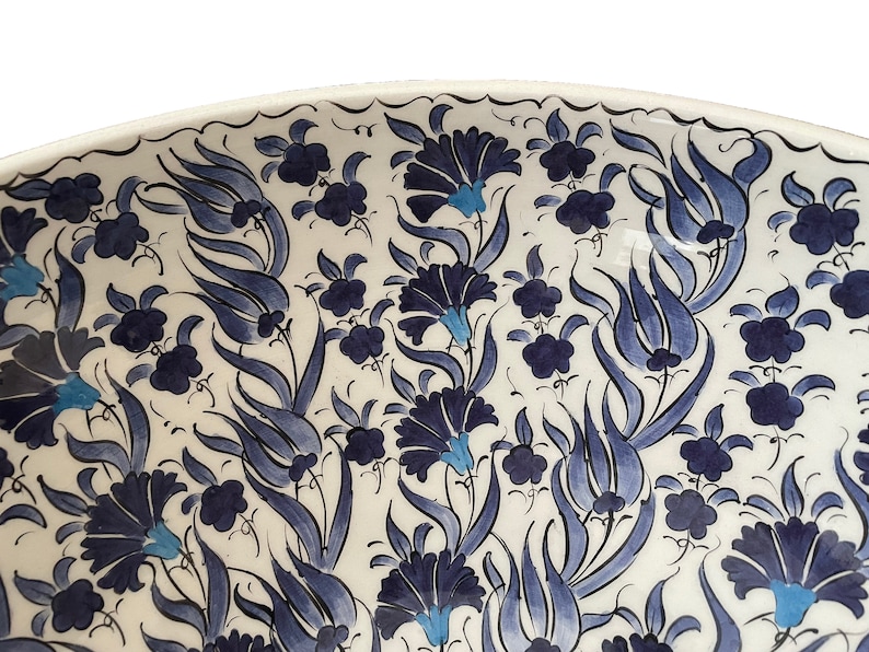 Floral Traditional Bathroom Sink, Ceramic Countertop Conical Basin ...