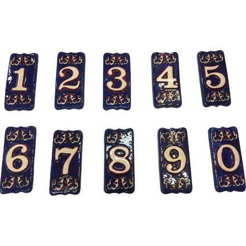 Ceramic Address Plaque & Numbers House Number Terracotta - Etsy