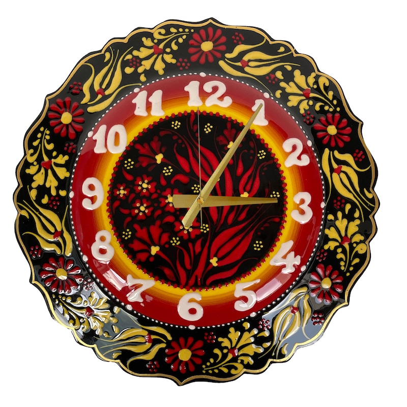 Hand Painted Clock - Etsy