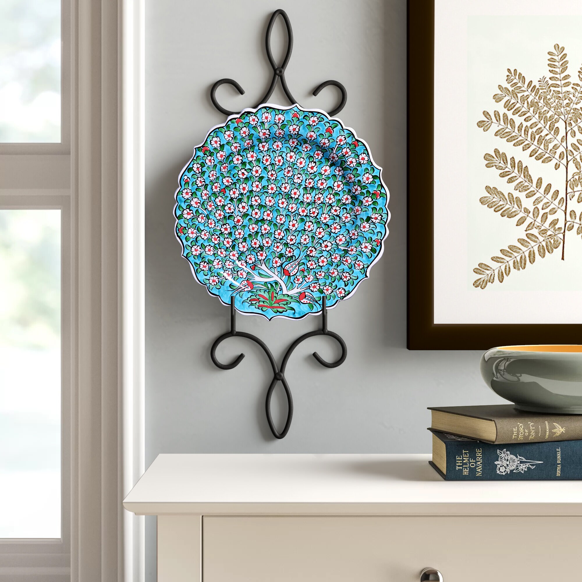 30 Cm 12 Plate Hand Painted Wall Plates Ceramic Wall - Etsy UK