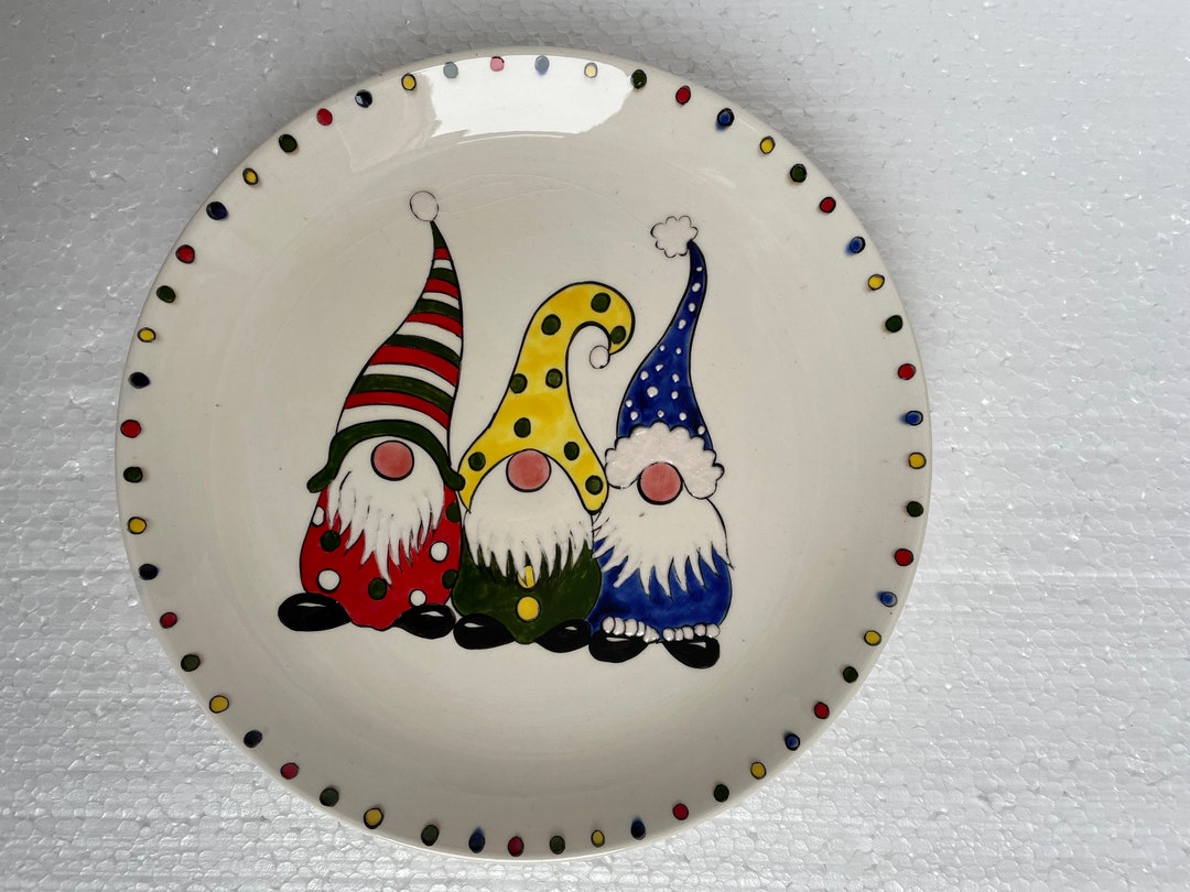 Christmas Dinner Plate, Personalised Christmas Eve Santa Plate, Cookie ...