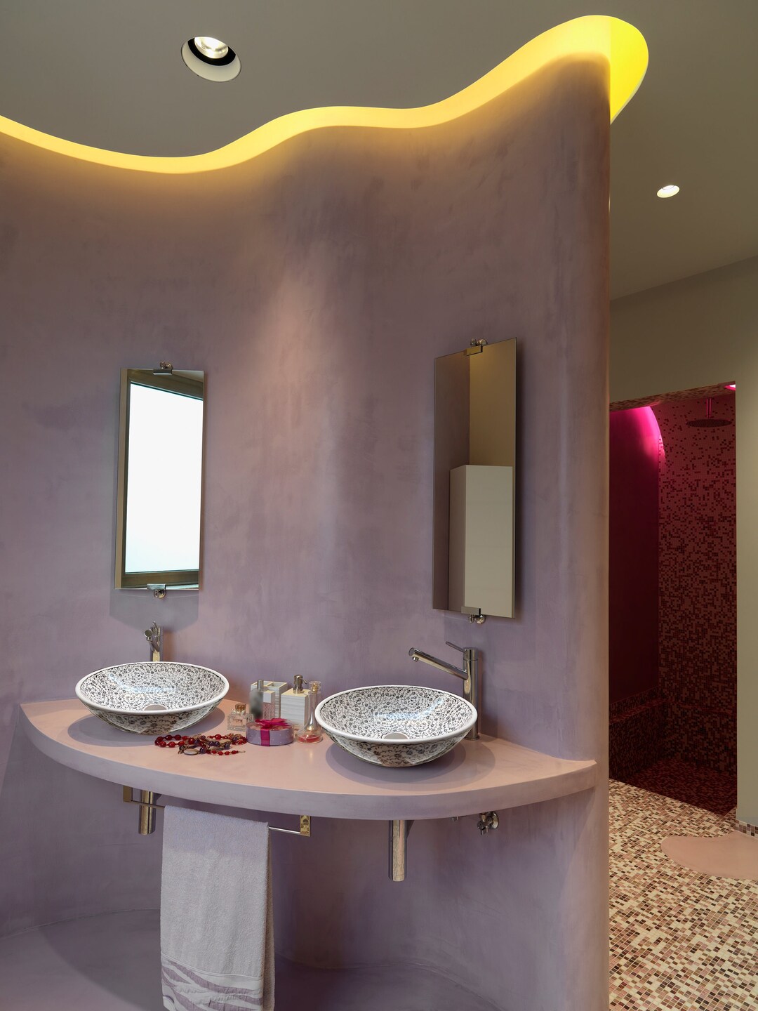 Ceramic Bathroom Countertop Round Vessel Sink, Entryway Basin Sink Bowl ...