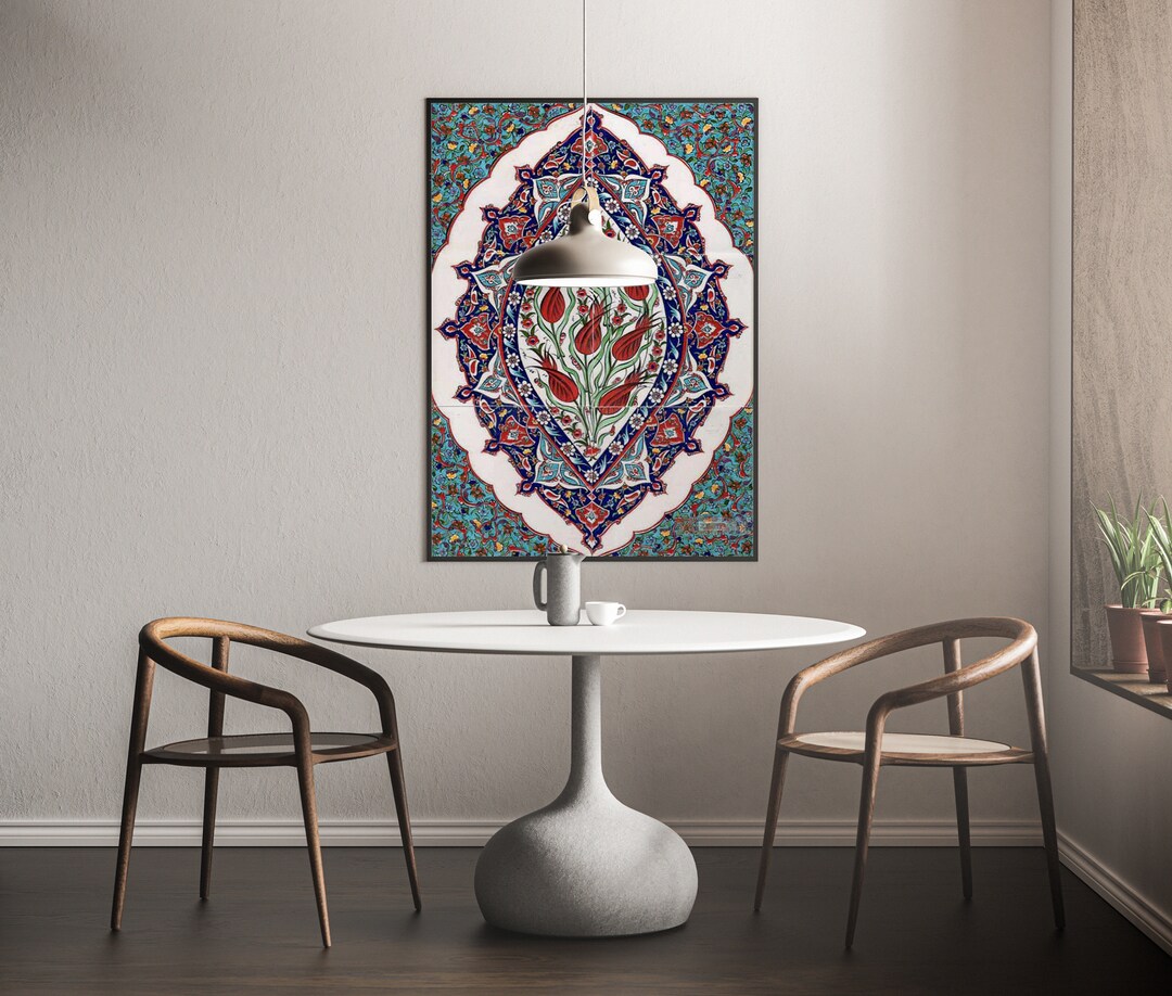 Ceramic Tile Mural, Mediterranean Wall Decor, Vertical Ceramic Panel ...
