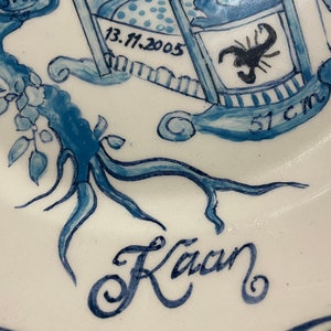 Personalized Hand Painted Ceramic Birthday Plate, Special Occasion ...