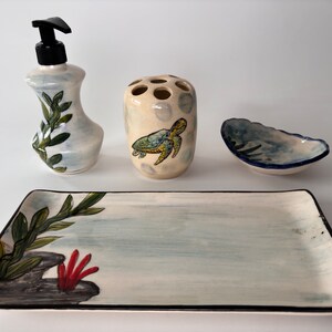 Bathroom Countertop Sea Turtle Sink, Ceramic Siren Washbasin, Bath ...