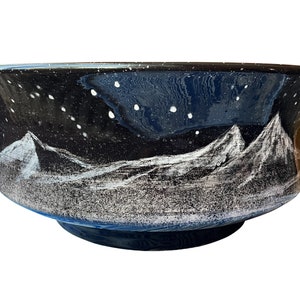 Night & Moon Washbasin, Master Bathroom Ceramic Vessel Sink, Above ...