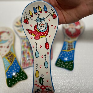 Christmas Spoon Rest Gift, Xmas Kitchen Gift, Stove Rest, Flower Spoon ...