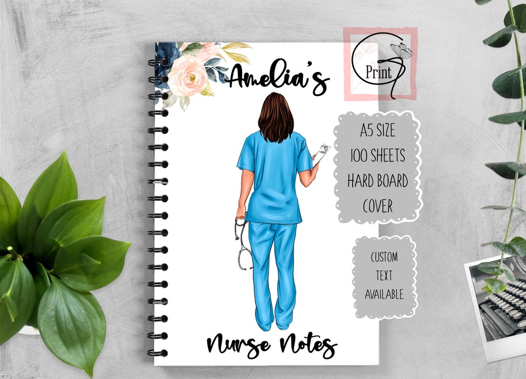 Personalised Student Nurse Notes Notebook, Trainee Nurse Gift ...