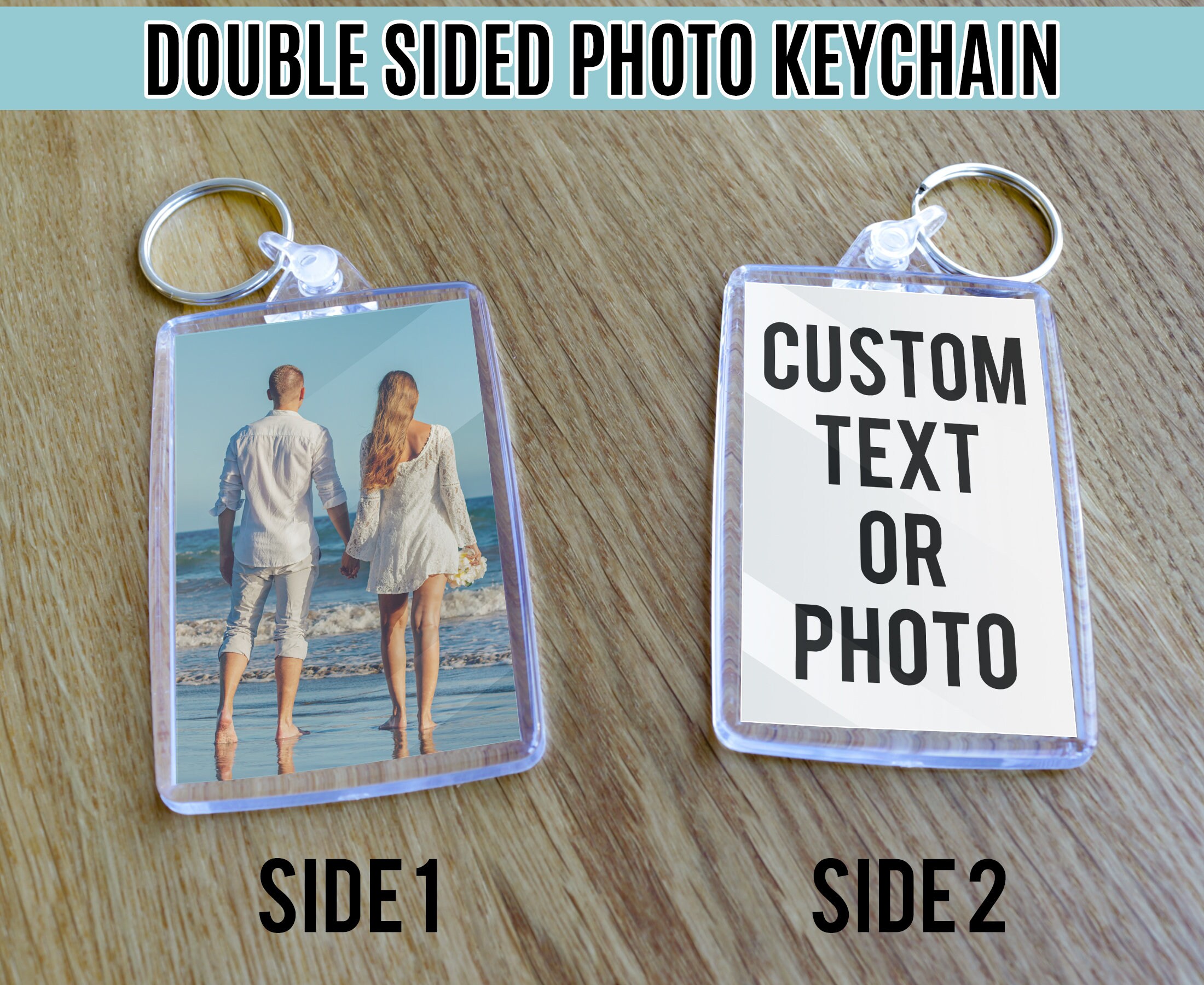 Custom Photo Keychain Personalized Photo Keychain Perfect - Etsy