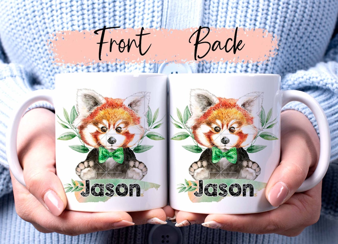 Personalized Red Panda Mug, Red Panda Lover Gifts, Red Panda Gifts for ...