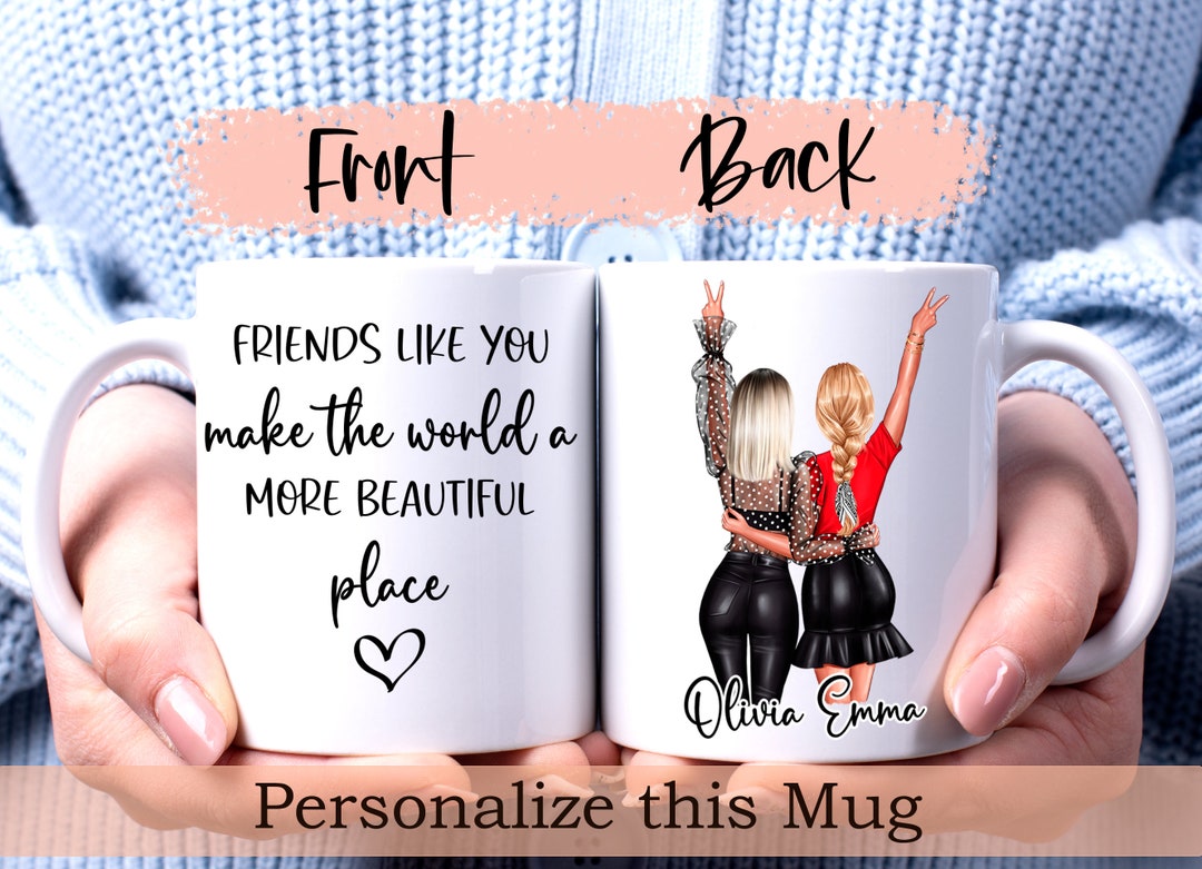 Personalised Ceramic Best Friend Quote Mug - Personalised Gift for ...