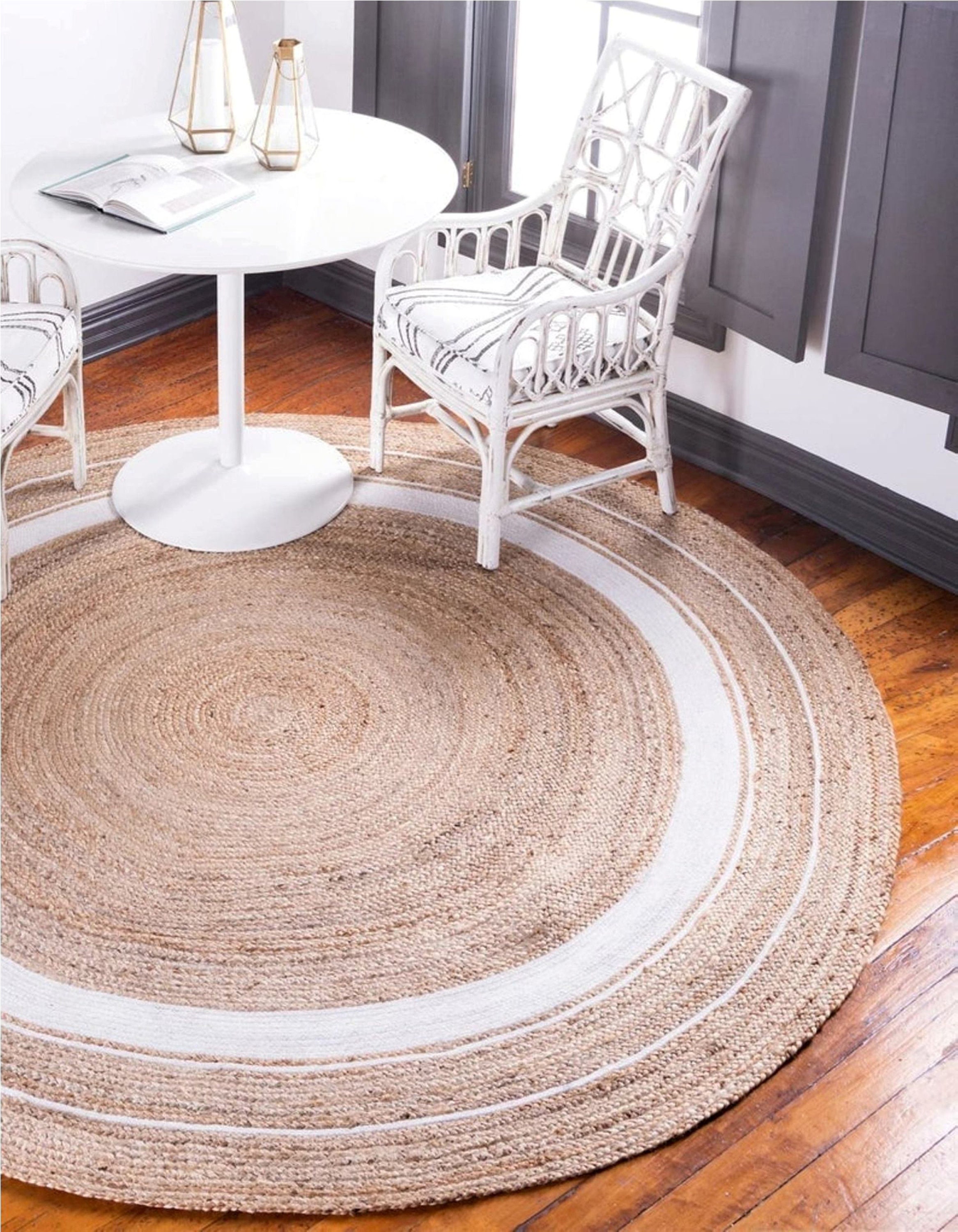 Hand Braided Natural Round Jute Rug Custom Size Jute Round - Etsy