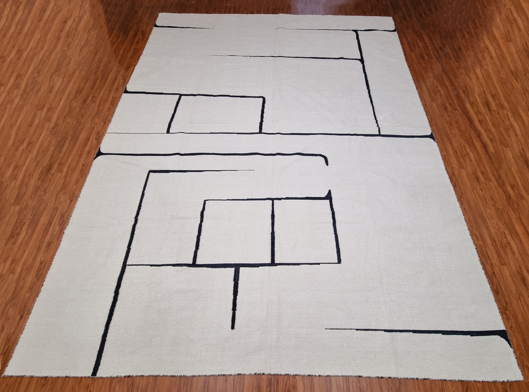 Modern White Rug for Home Decor, Large Area Rug for Living Room ...