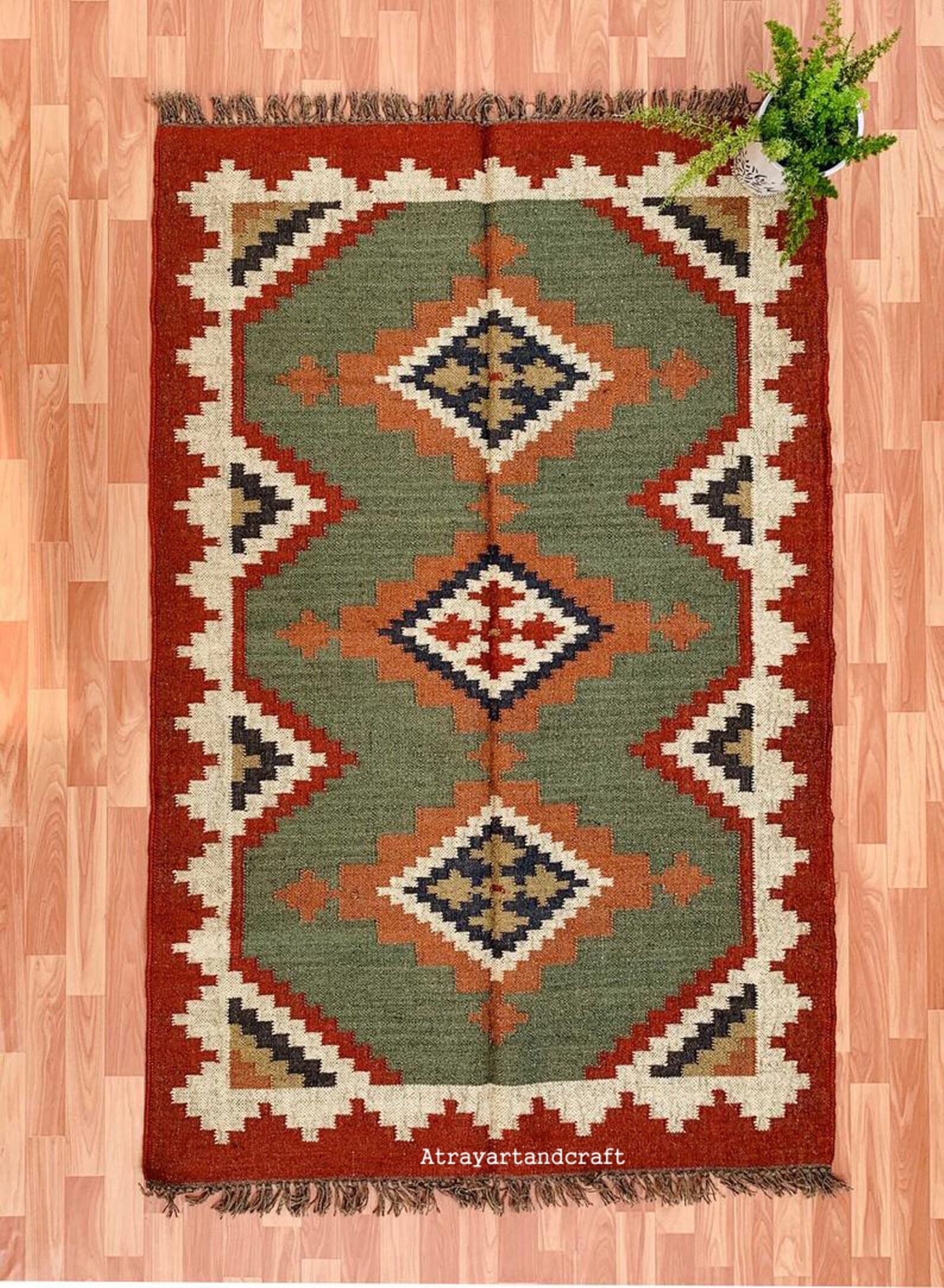 Handmade Navajo Kilim Rug Aztec Rug Accent Rug Outdoor - Etsy