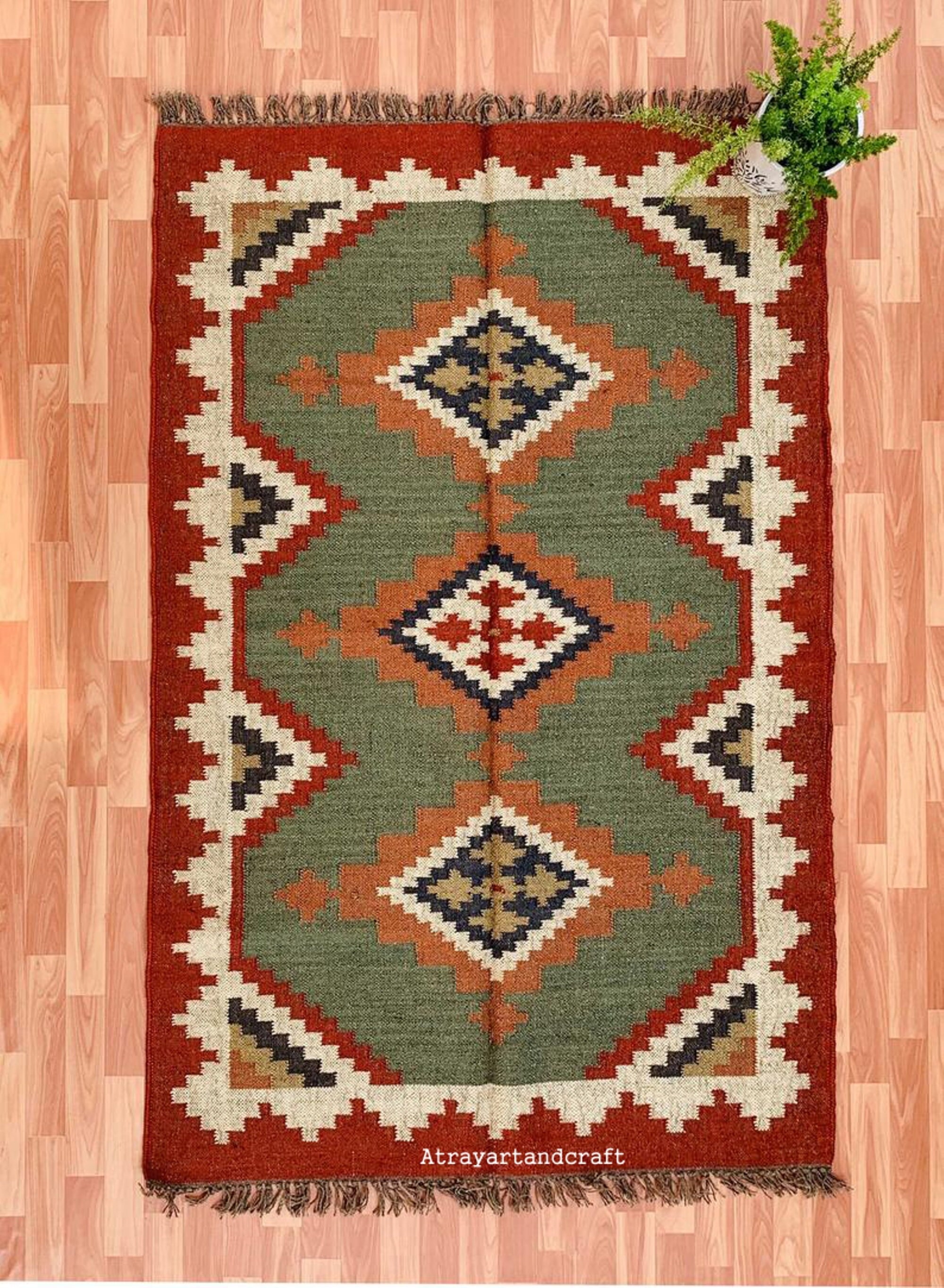 Handmade Navajo Kilim Rug Aztec Rug Accent Rug Outdoor - Etsy