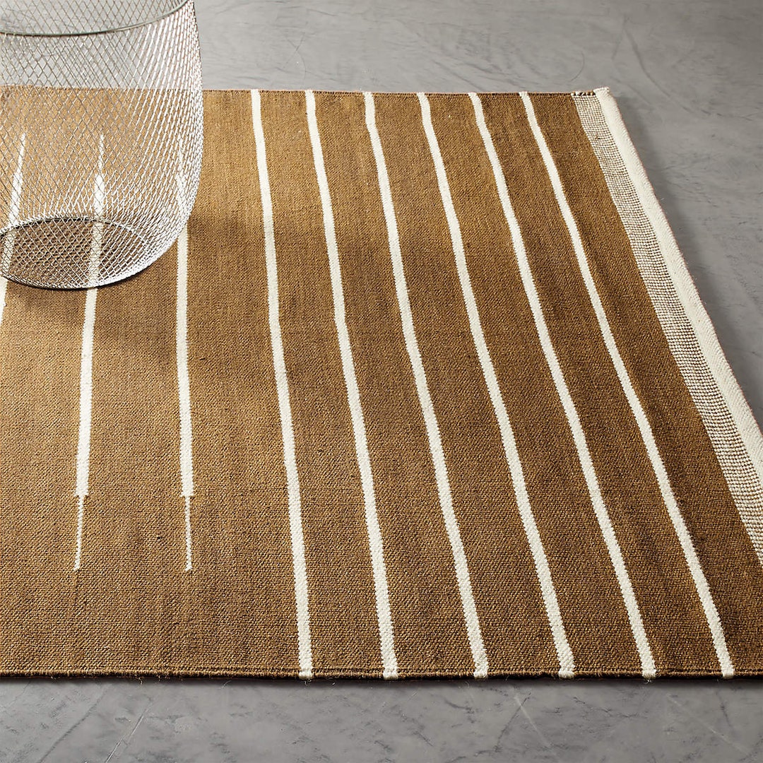 Handwoven Cotton Rug Stripes Design Rug Runner Kilim Rug - Etsy