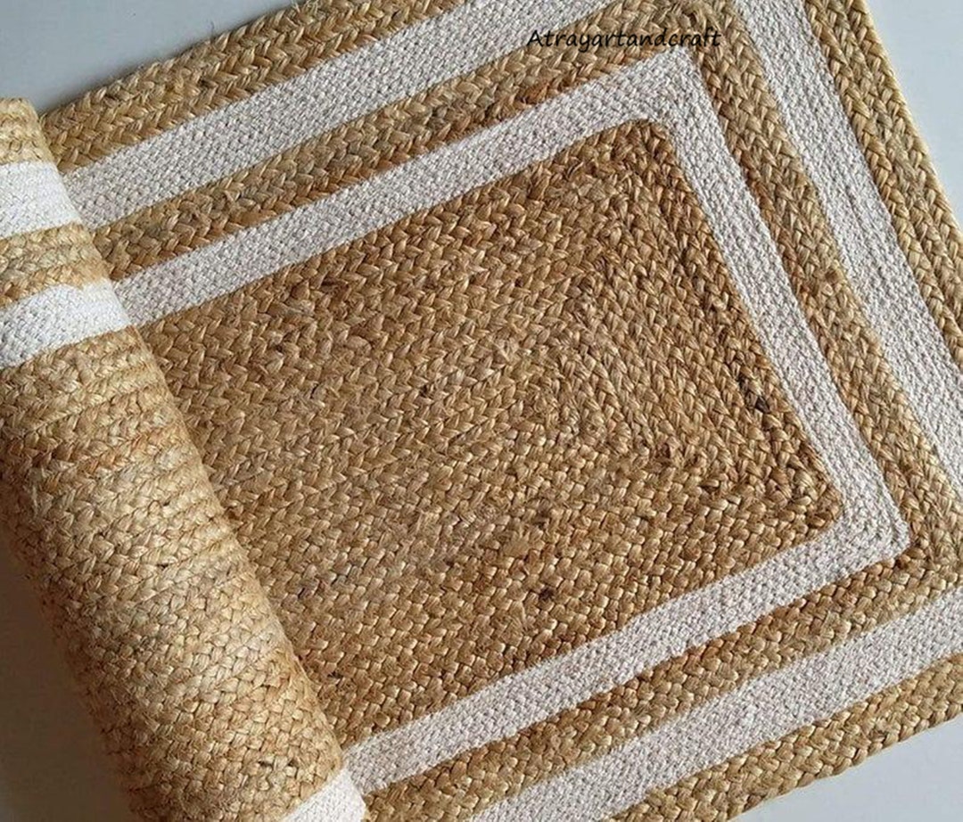 Runner Rug, Jute Rug, off White Jute Runner Rug, Natural Jute Rug ...