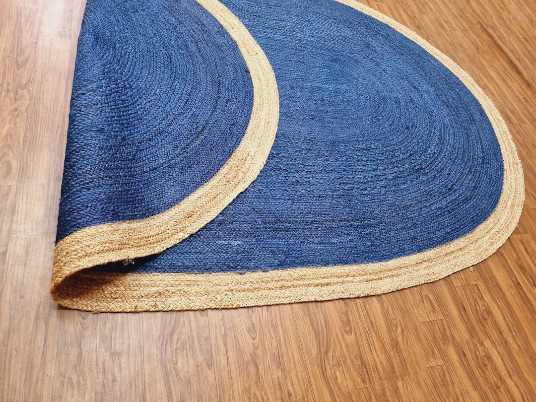 Hand Braided Jute Rug, Large Area Oval Rug, Jute Oval Rugs for Living ...