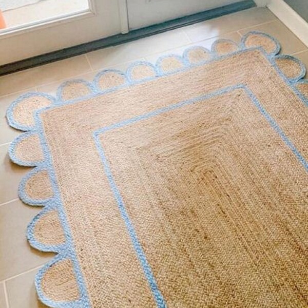 Scalloped Rug - Etsy