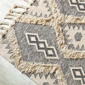 Handmade Morocco Rug, Moroccan Inspired Rugs, Beni Ourain Wool Rug ...
