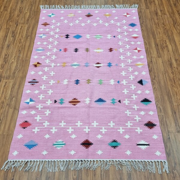 Pink Kilim Rug - Etsy