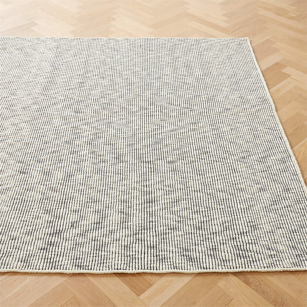 Handmade Wool Rug, Square Rug, Custom Size Rug, Large Area Rug, White ...