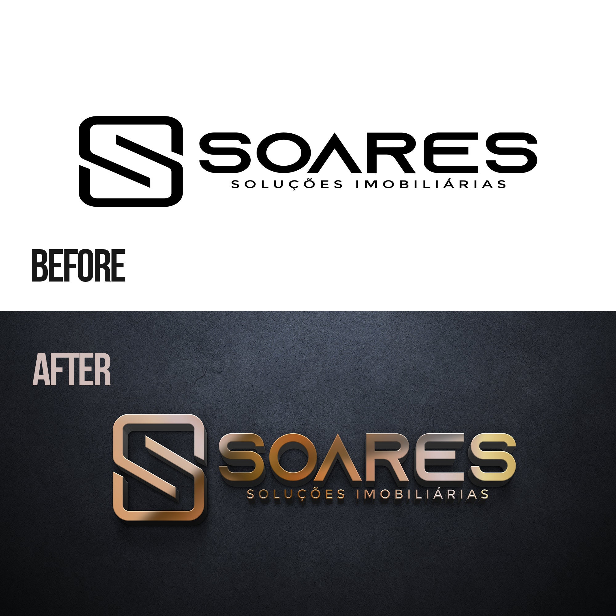 Update and Modernization of Logos in 3d Style. 3D Logo Real - Etsy