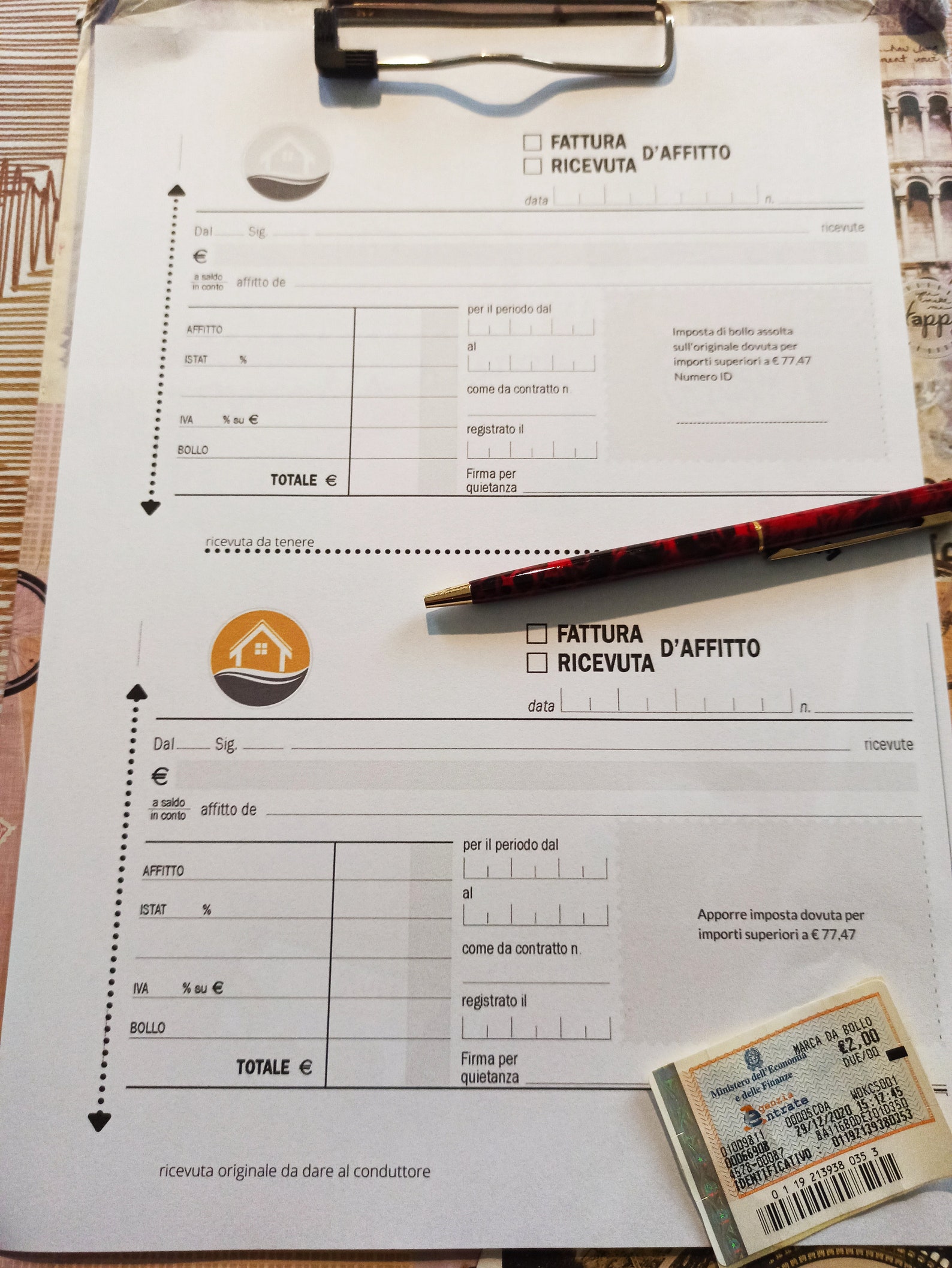 RICEVUTA AFFITTO - Etsy Italia