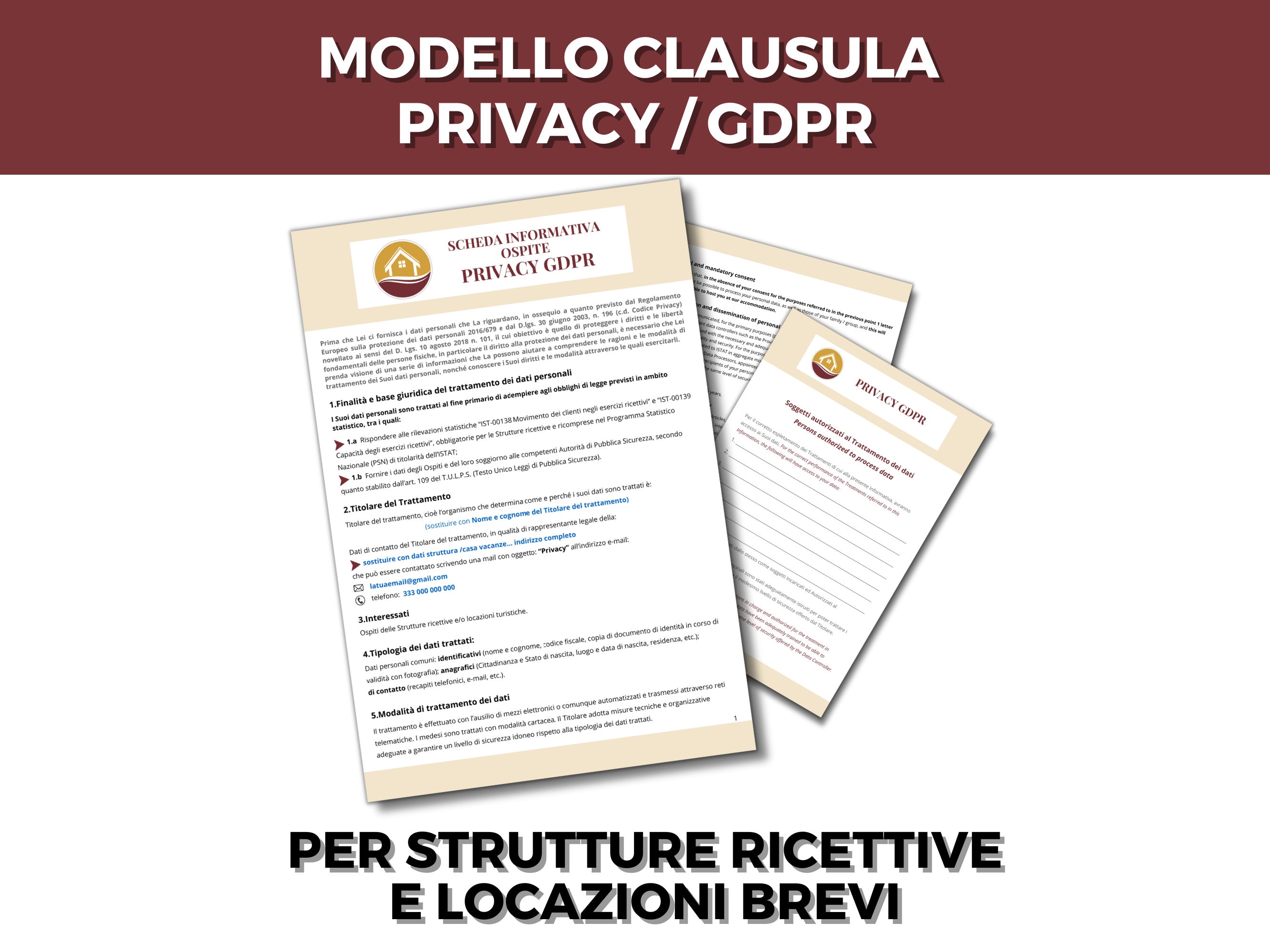 Modello privacy GDPR dati sensibili e consenso newsletter - Etsy Italia