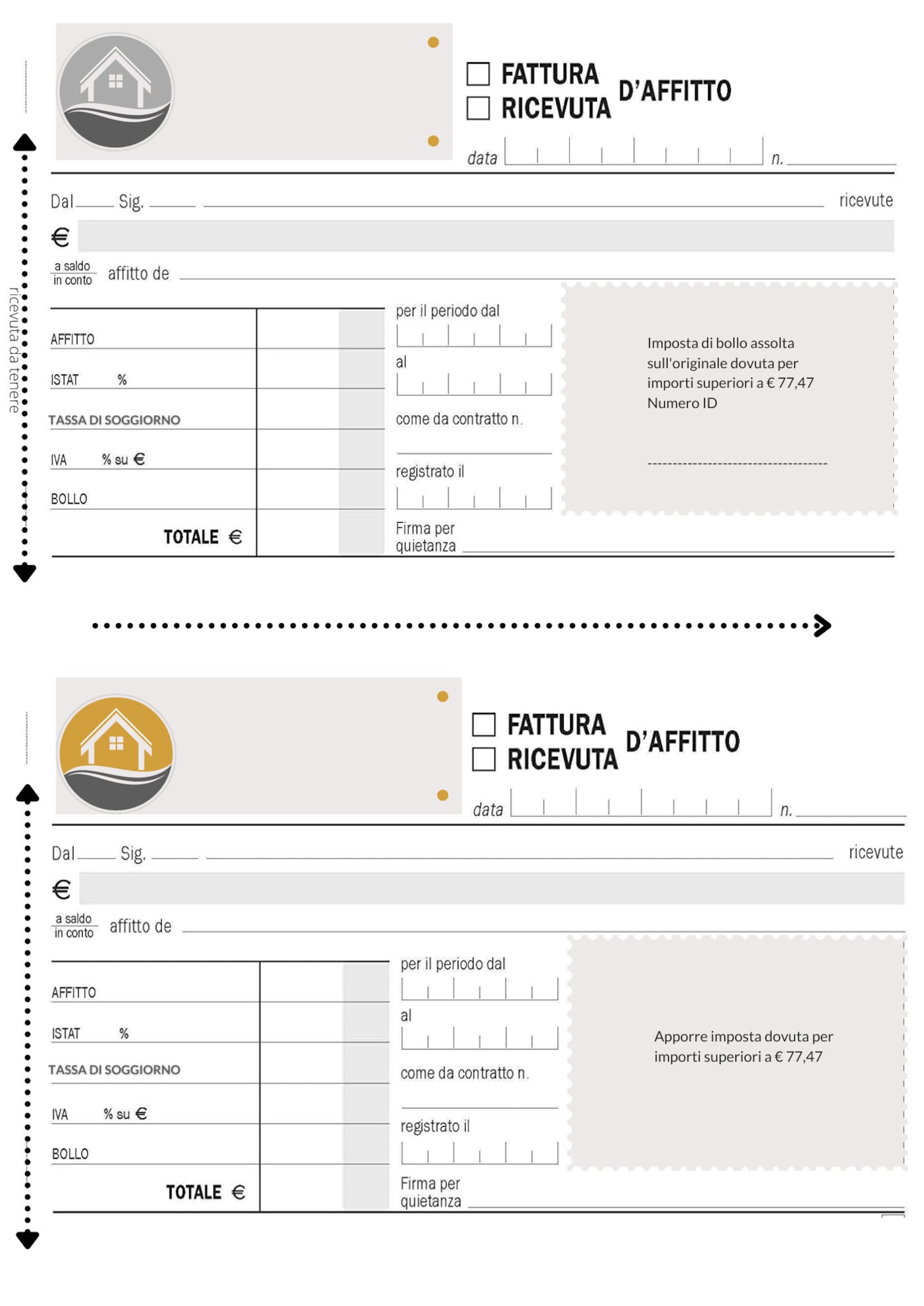 RICEVUTA AFFITTO - Etsy Italia