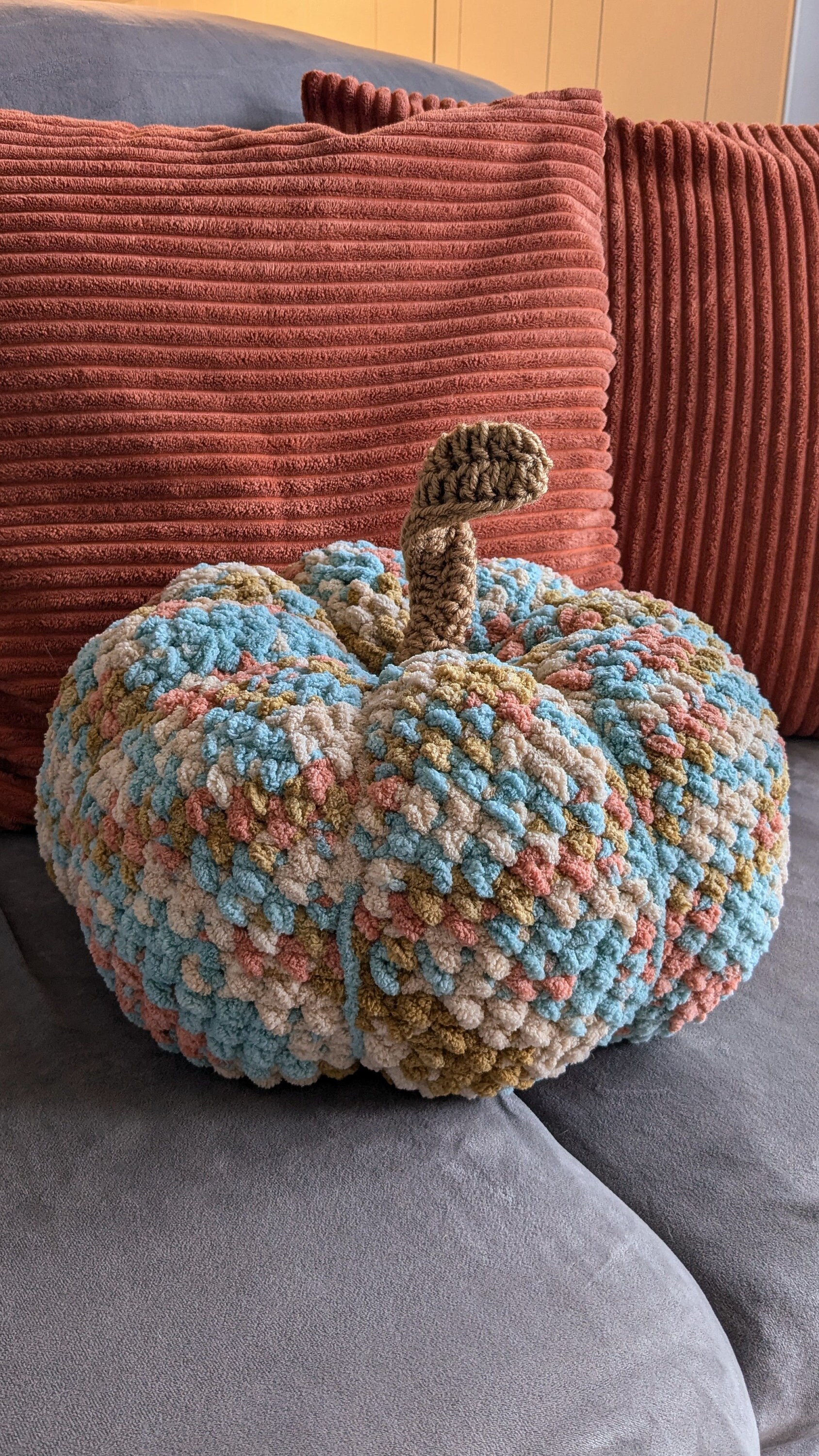 Life-sized Pumpkin Pillow, Soft, Multi Colored - Etsy