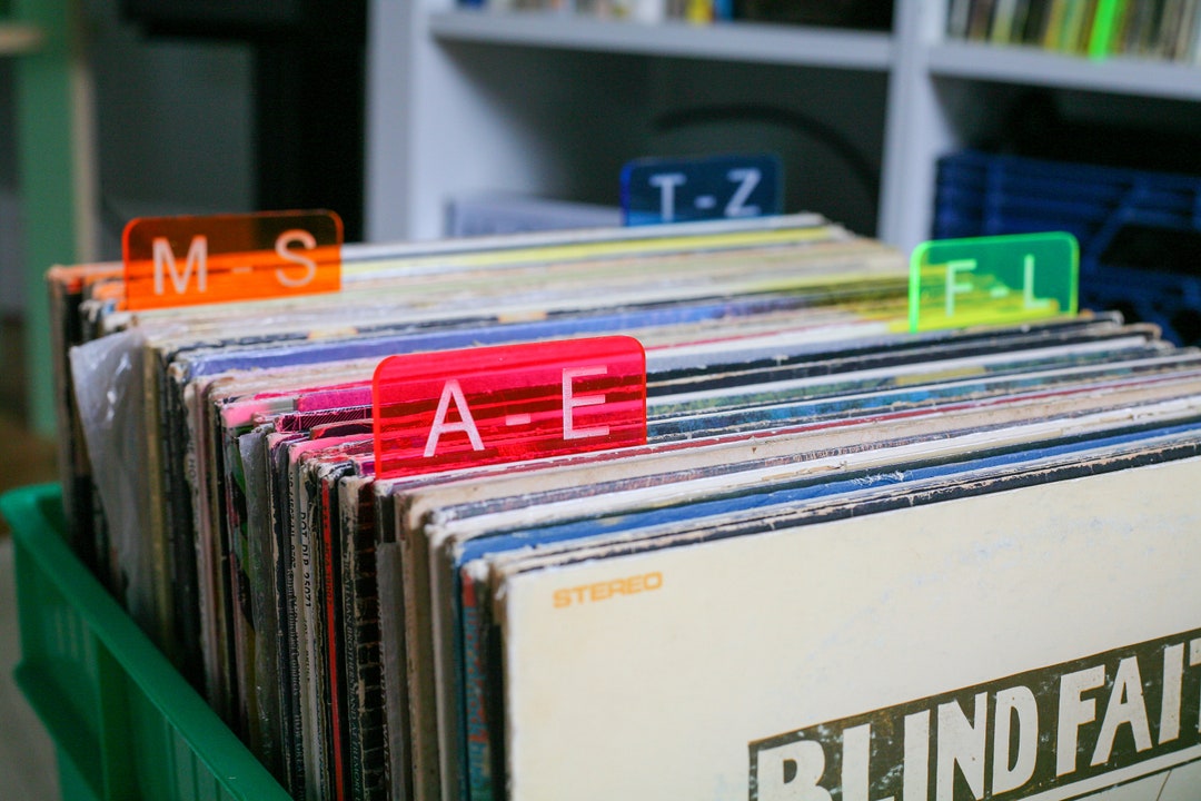 Wide Tab Vinyl Record Dividers | Crate Digging Alphabetical LP ...
