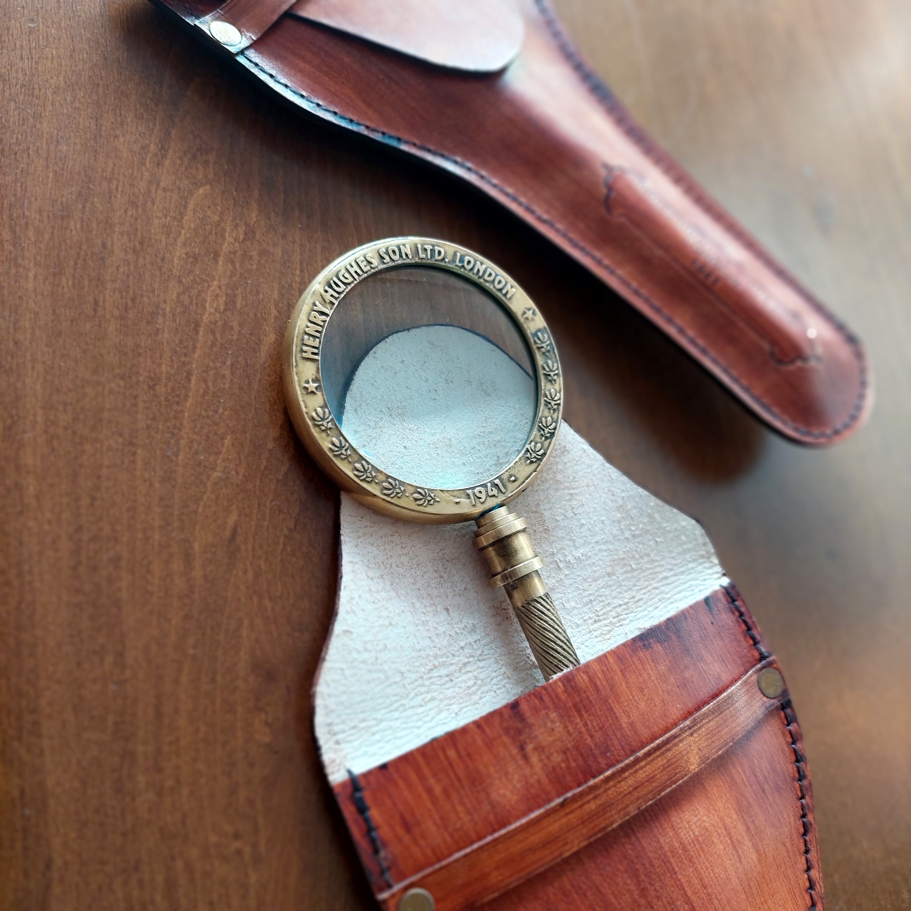 Personalized Magnifying Glass With Leather Cover - Etsy