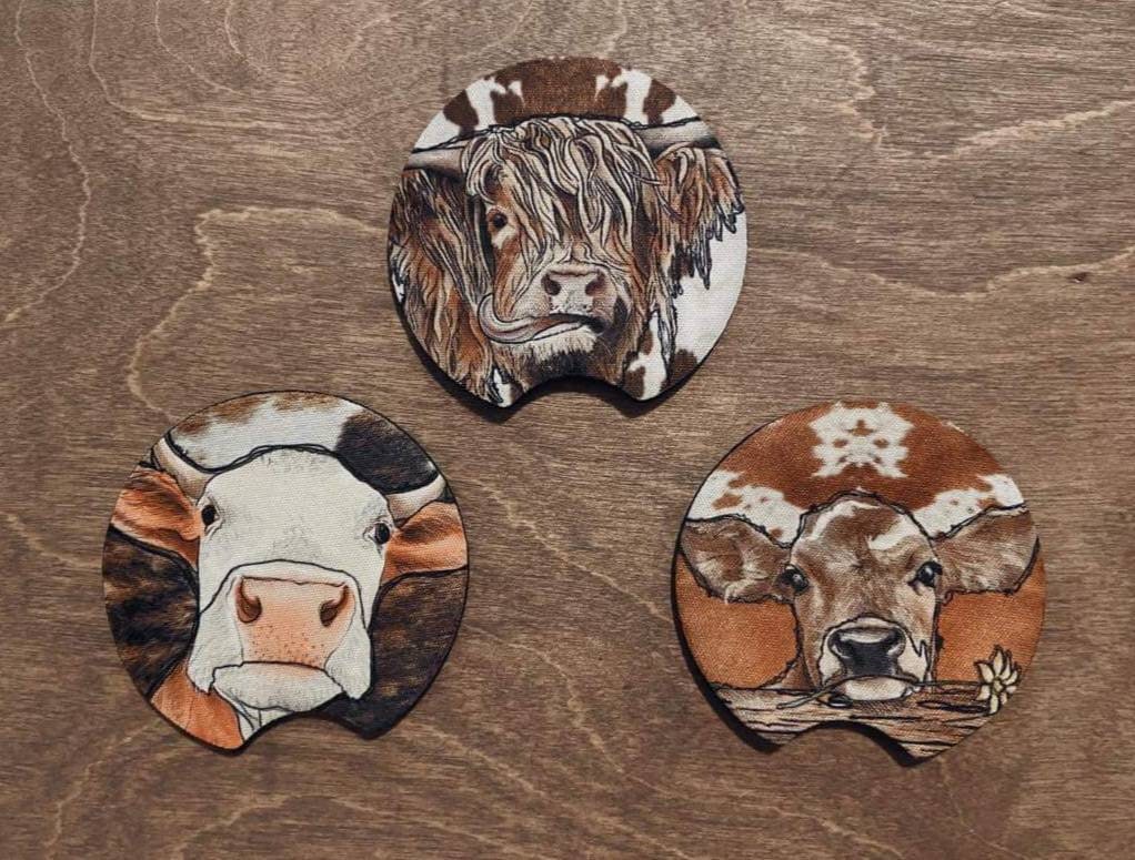 Custom Car Coasters Neoprene Coasters Cute Coasters Western - Etsy