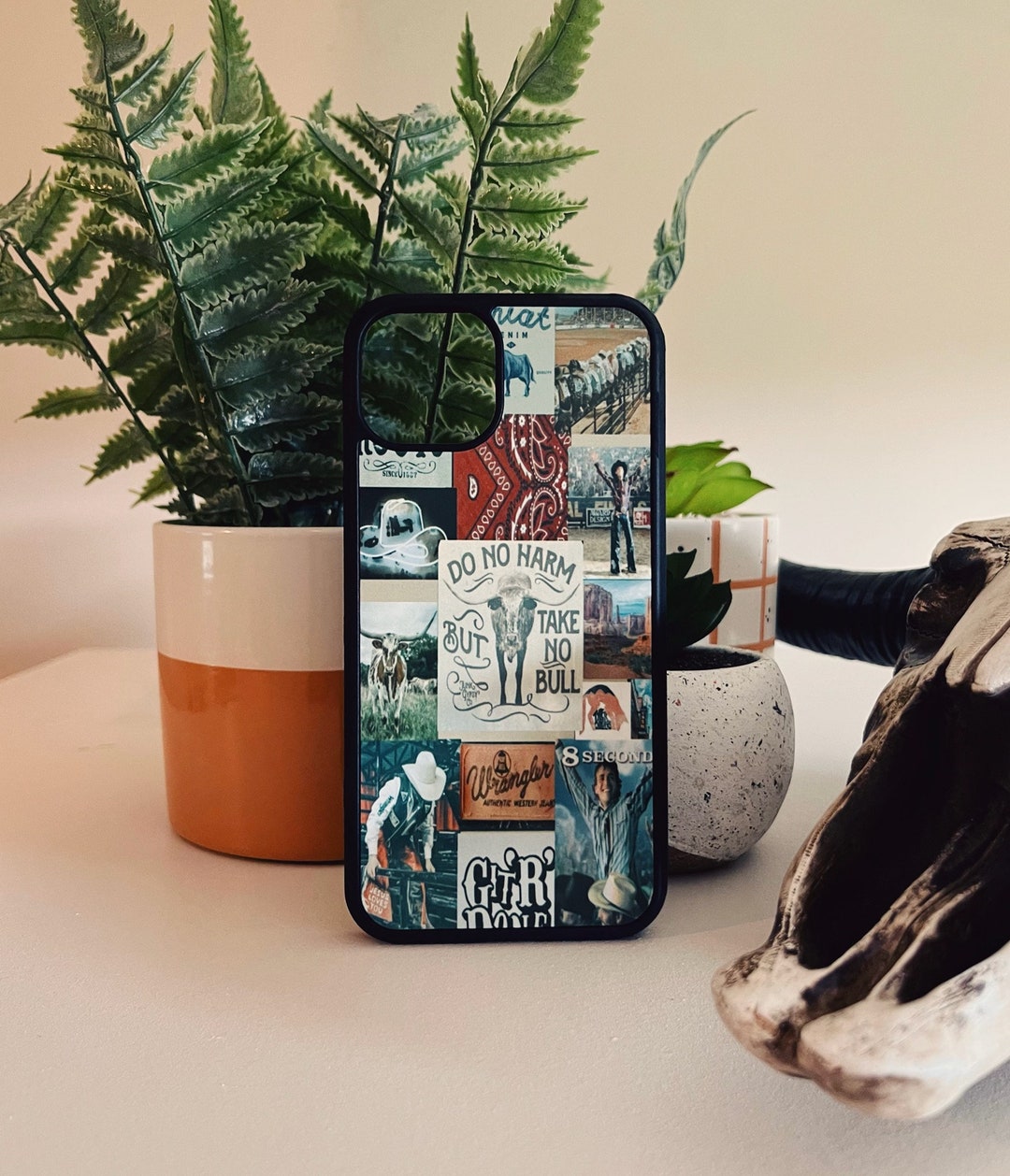 Take No Bull Rodeo Phone Case, Western Boho Case, iPhone Case ...