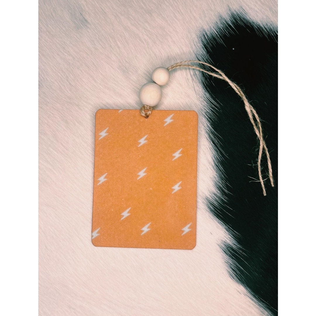 Lightning Bolt Air Freshener, Punchy Air Freshener, Your Own Design ...