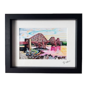 Forth Bridge Art, Scotland Landmark Framed/unframed Gicleè Styled Print ...