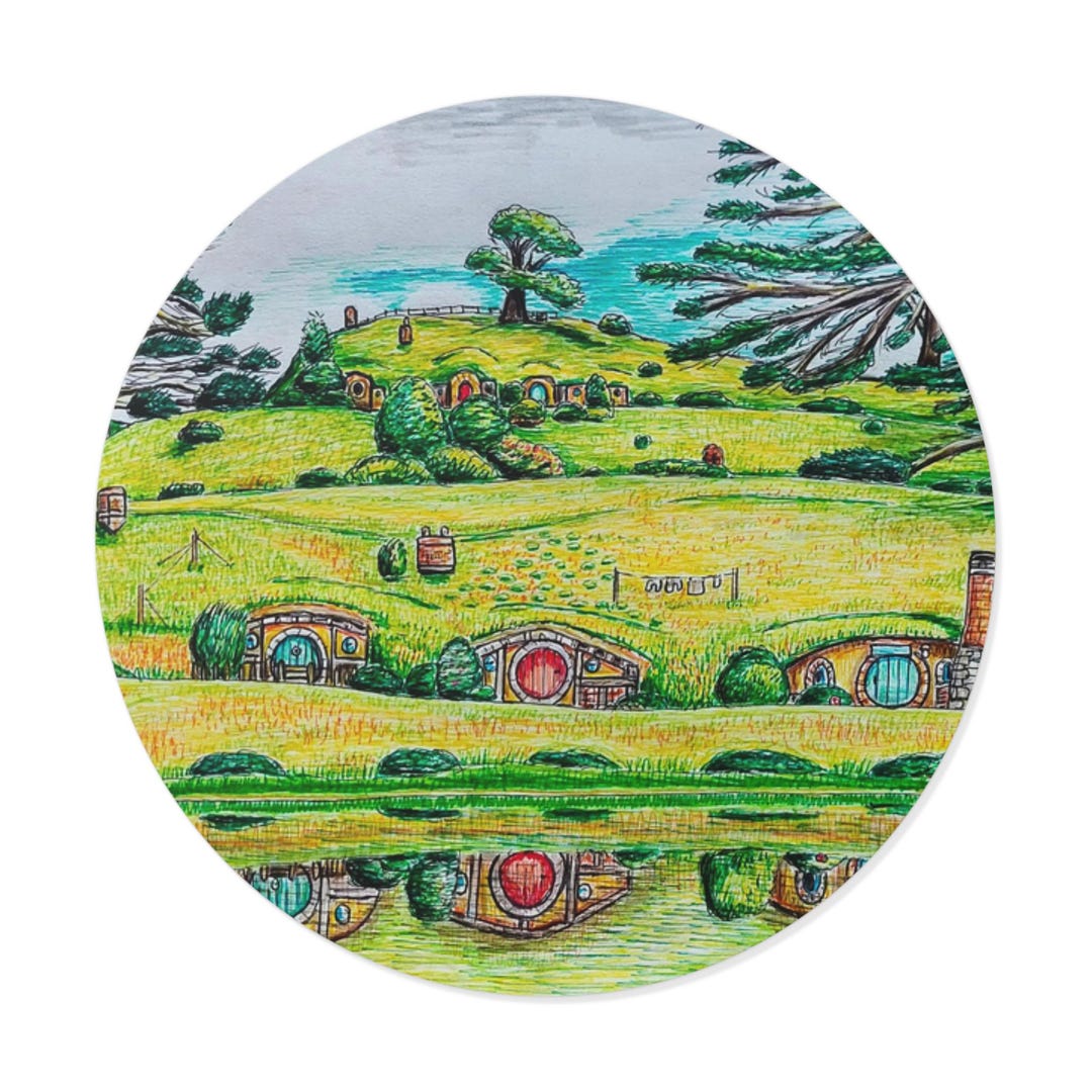 Hobbiton Sticker, LOTR Decal, Middle Earth Vinyl, Geek Laptop Decor ...