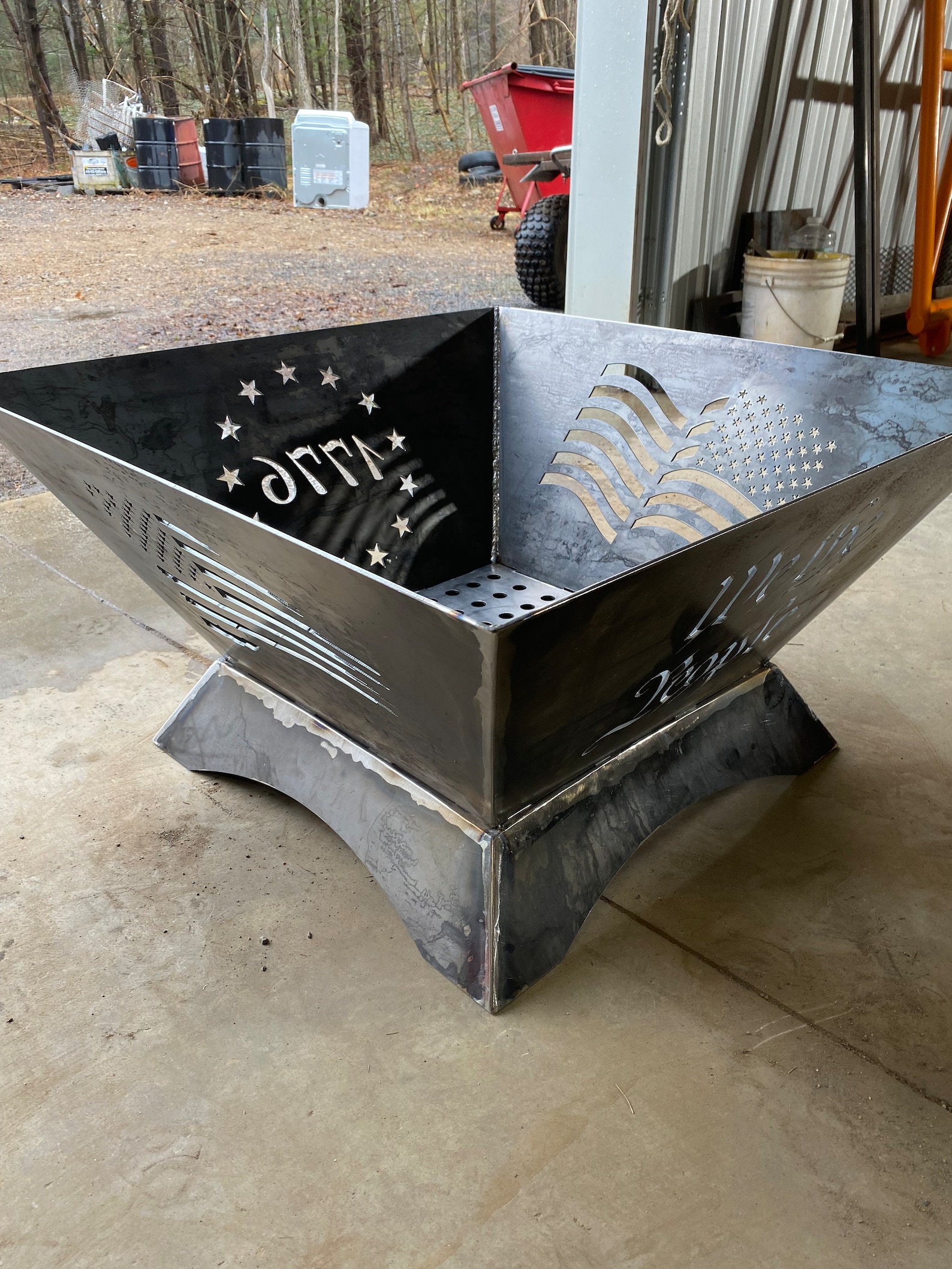Fully Welded Heavy Duty 32 Personalized Fire Pit - Etsy