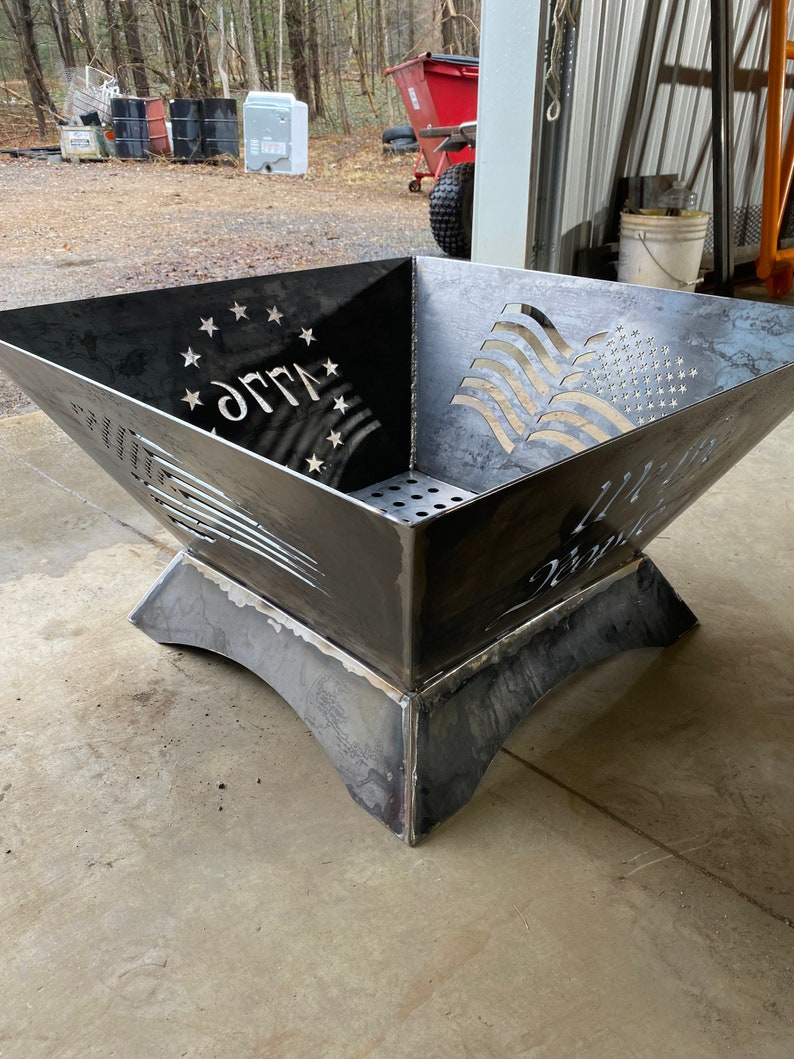 Fully Welded Heavy Duty 32 Personalized Fire Pit - Etsy