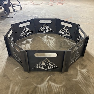 Collapsible Octagon Fire Ring - Etsy