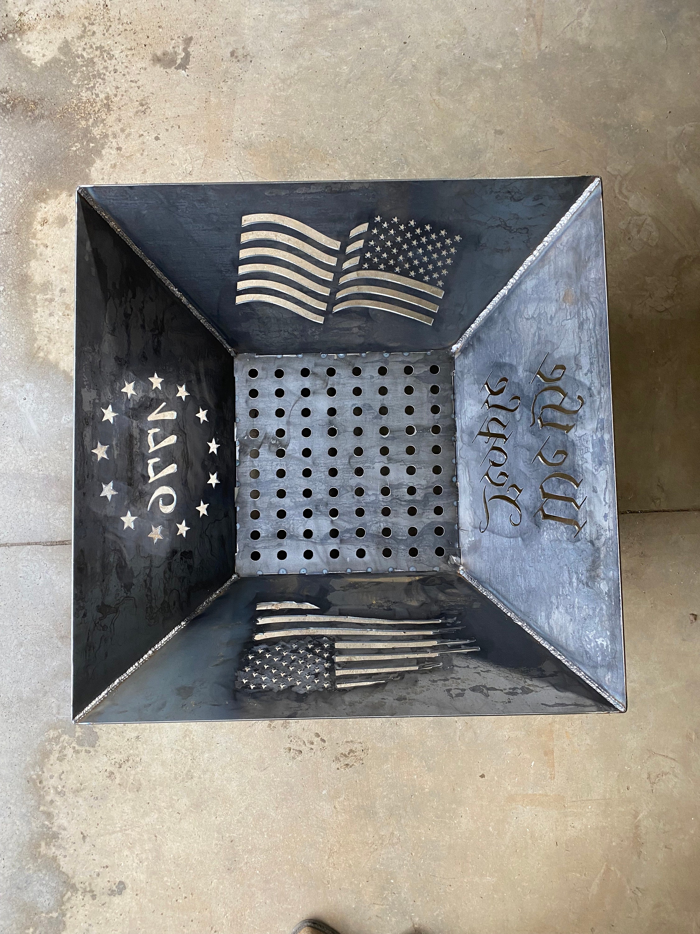 Fully Welded Heavy Duty 32 Personalized Fire Pit - Etsy