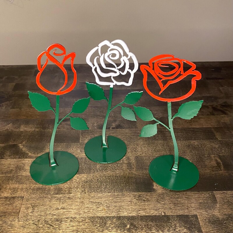 Metal Roses - Etsy