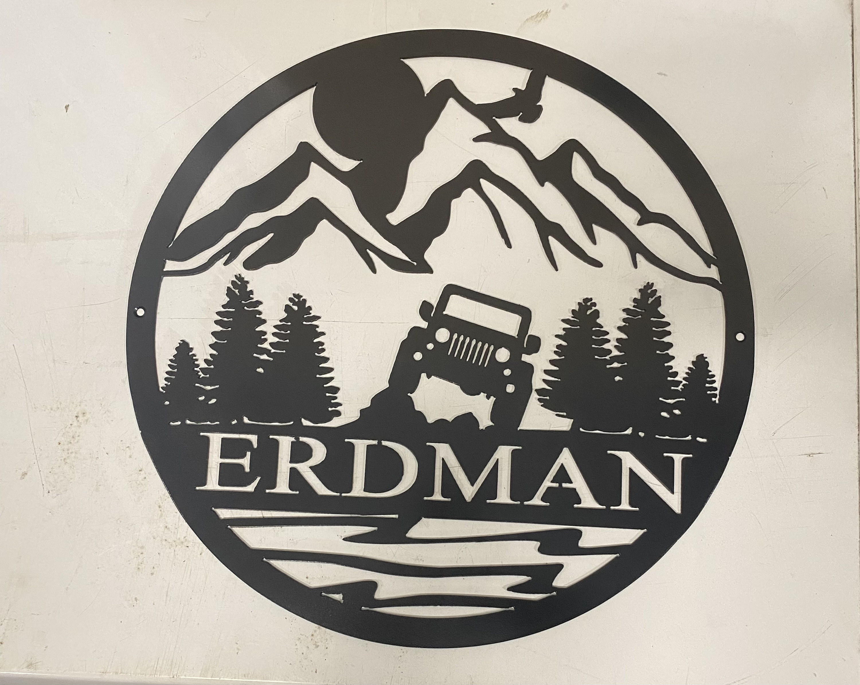 Jeep Outdoor Scene Metal Sign Personalized - Etsy